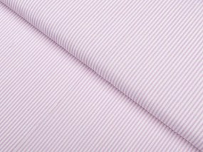 Biante Dekorační povlak na polštář Leona LN-160 Světle fialové proužky na bílém 50 x 70 cm