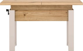 Rozkládací polohovací konferenční stolek HOGO 3v1 | 120-157x62,5-74,5x67 cm | síla horní desky 32 mm | artisan/nohy kašmír