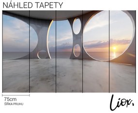 Liox 3D Tapeta futuristický výhled