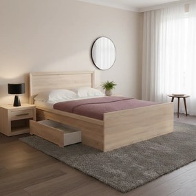 Mdx Postel FONDA 160 x 200 cm - Dub Sonoma