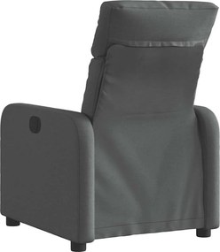 Elektrické polohovací křeslo tmavě šedé textil 3206682