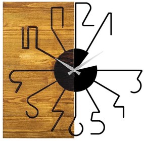 Asir | Nástěnné hodiny 58 cm 1xAA dřevo/kov | AS1495