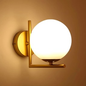 Toolight Toolight, nástěnné svítidlo 1xE27, G102-1W, zlatá lesklá, OSW-09727