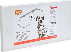 Karlie Nástěnný držák na misky / Držák na misky / Průměr 20 cm / Pro 2