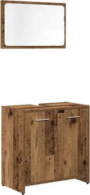 3dílná koupelnová sestava old wood kompozitní dřevo 3328559