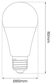 LED žárovka E27 RGB+CCT+DIM 8w 900 lm Wi-Fi