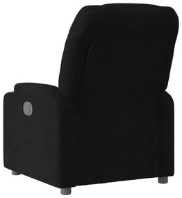 Křeslo relaxační, polohovací, látka černá, NoBi CROWN