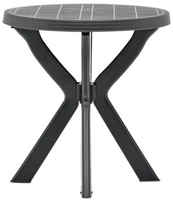 Bistro stolek antracitový Ø 70 cm plast,  48798 HangarStore.cz