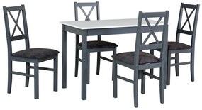 Drewmix Jídelní stůl Max II, 4x židle Nilo X