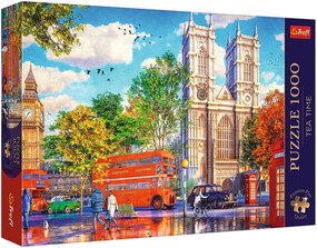 TREFL PUZZLE PREMIUM Čas na čaj Pohled na Londýn 69x48cm 1000 dílků tr10805