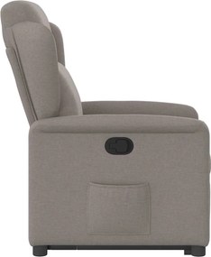 Zvedací polohovací křeslo taupe textil 3303141