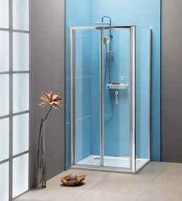 Polysan EASY obdélníkový sprchový kout 800x900mm, skládací dveře, L/P varianta, čiré sklo - EL1980EL3315