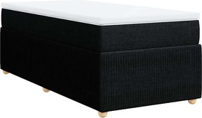 Box spring postel s matrací černá 100 x 200 cm textil 3285548