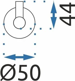 Rea příslušenství, 1-háček do koupelny na ručníky MIST 03, černá matná, REA-80022