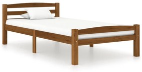 Rám postele medově hnědý masivní borovice 90 x 200 cm,  322075 HangarStore.cz