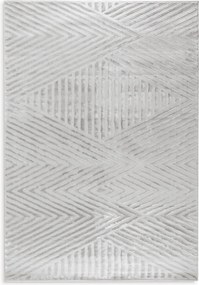 Koberec Nova1, 200x290 cm, stříbrný
