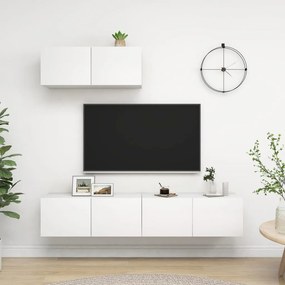 TV skříňky 3 ks bílé kompozitní dřevo 3078701