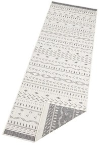 NORTHRUGS - Hanse Home koberce Kusový koberec Twin Supreme 103437 Kuba grey creme – na ven i na doma - 80x250 cm