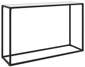 vidaXL Konzolový stolek bílý 120 x 35 x 75 cm tvrzené sklo
