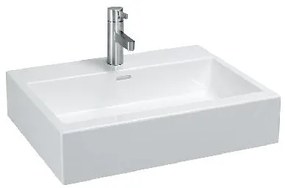 Laufen Living - Umyvadlo na desku, 600x460 mm, s 1 otvorem pro baterii, bílá H8174340001041