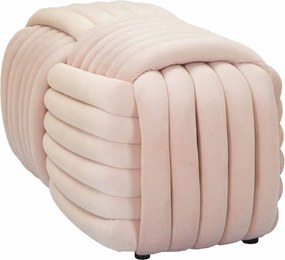 Lavice Softy 90 cm samet růžová