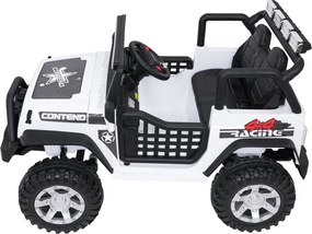 Elektrické autíčko Jeep BEAST 4x4 bílé