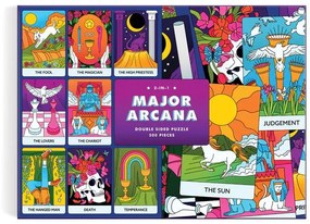 Galison Oboustranné puzzle Major Arcana 500 dílků