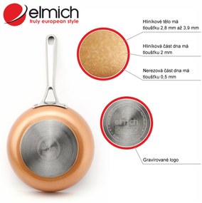 Elmich Pánev nepřilnavá ROYAL DELUXE na indukci 28 cm EL-3713E