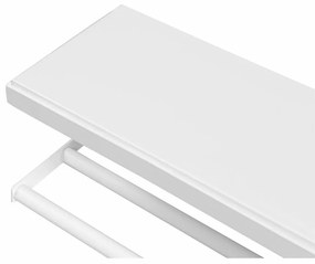 SAPHO Ska411 Ska nástěnná police 45 x 14 x 16 cm, bílá mat s bílou MDF deskou