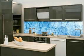 DIMEX | Fototapeta do kuchyně Makro pampelišky KI-260-127 | 260 x 60 cm | modrá, bílá