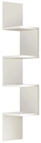 Bílá nástěnná knihovna 22x117 cm Laura – Kalune Design