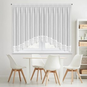 ZÁCLONA NA PÁSCE ARTEMIDA 400X160 CM BÍLÁ