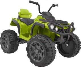 Ramiz Dětská čtyřkolka ATV 2,4 GHz na baterie zelená + dálkové ovládání + EVA kola + MP3 rádio + pomalý start