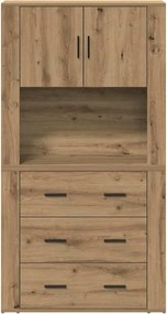 Vysoký bufet Artisanový dub 80 x 33 x 150 cm Kompozitní dřevo 3334344
