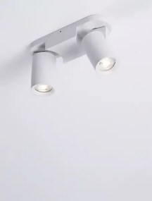 Minimalistické bodové svítidlo Esto 2 Bílá