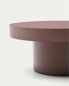 Betonový kulatý zahradní konferenční stolek ø 66 cm Aiguablava – Kave Home