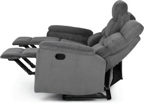 Sedací souprava, polohovací, šedá, manšestrová látka, ASD-C5981 GREY6