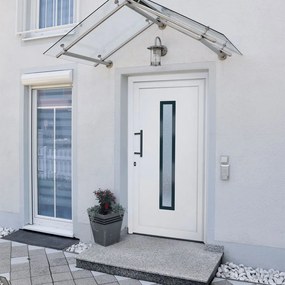 Vchodové dveře bílé 98 x 208 cm PVC,  3157076