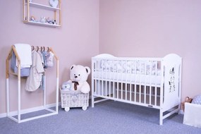 NEW BABY Dětská postýlka New Baby Mia Zebra 120 x 60 cm bílá