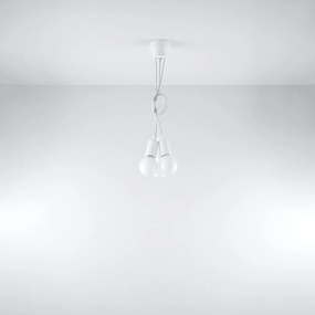 Sollux Lighting Závěsné svítidlo DIEGO 3 bílé