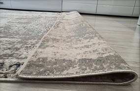 HU Šedo-modrý moderní koberec Luxess 89-Navy Rozměr: 60x110 cm