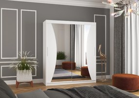 ADRK Furniture Posuvná skříň s zrcadlem CHARLOTTE 180 ADRK-SW-CHA-W-180