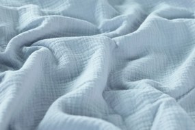 Celoroční mušelínové povlečení Ice Blue - GOTS Velikost: 220 x 200 + 2 x 70 x 90