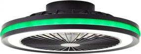 Brilliant G99280/06  Stmívatelné LED svítidlo PALMERO &amp; reverzní VENTILÁTOR + funkce LED