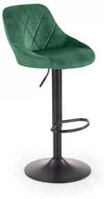 Barová židle Kody tmavě zelená