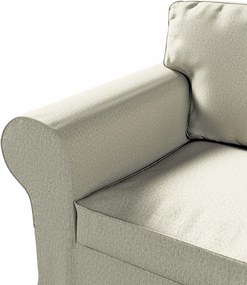 Potah na křeslo IKEA Ektorp barva béžová látka pletený vzor