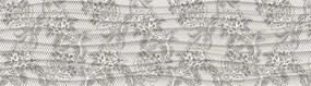 AG Design Samolepící bordura - Šedé květy, 13,8cm x 5m,  WB 8224