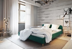 Čalouněná postel LOFT, 120x200, itaka 39 + rošt + pěnová matrace DE LUX