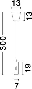 Závěsné stmívatelné LED svítidlo NOVA LUCE HOLM 12W 3000K 9870022