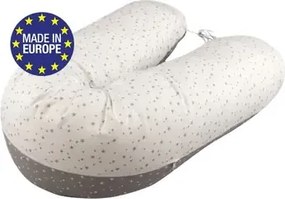 Bomimi ADOS kojící polštář 150x30, HVĚZDIČKY bílá/šedá
